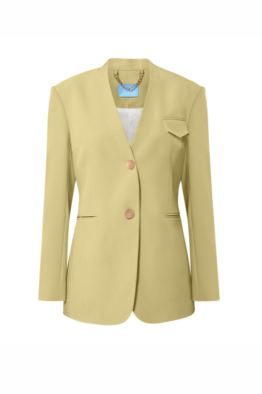 STRAW-COLLAR TAILORED JACKET | HOBB Design